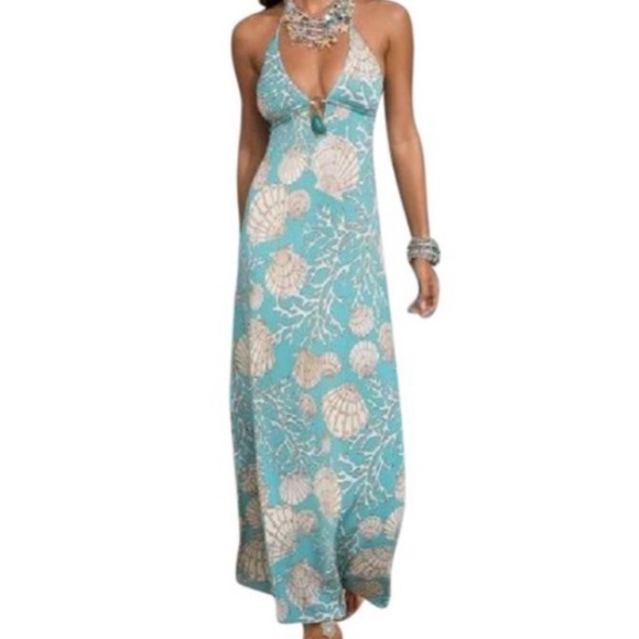 Boston Proper | Dresses | Boston Proper Ocean Getaway Seashell Print ...